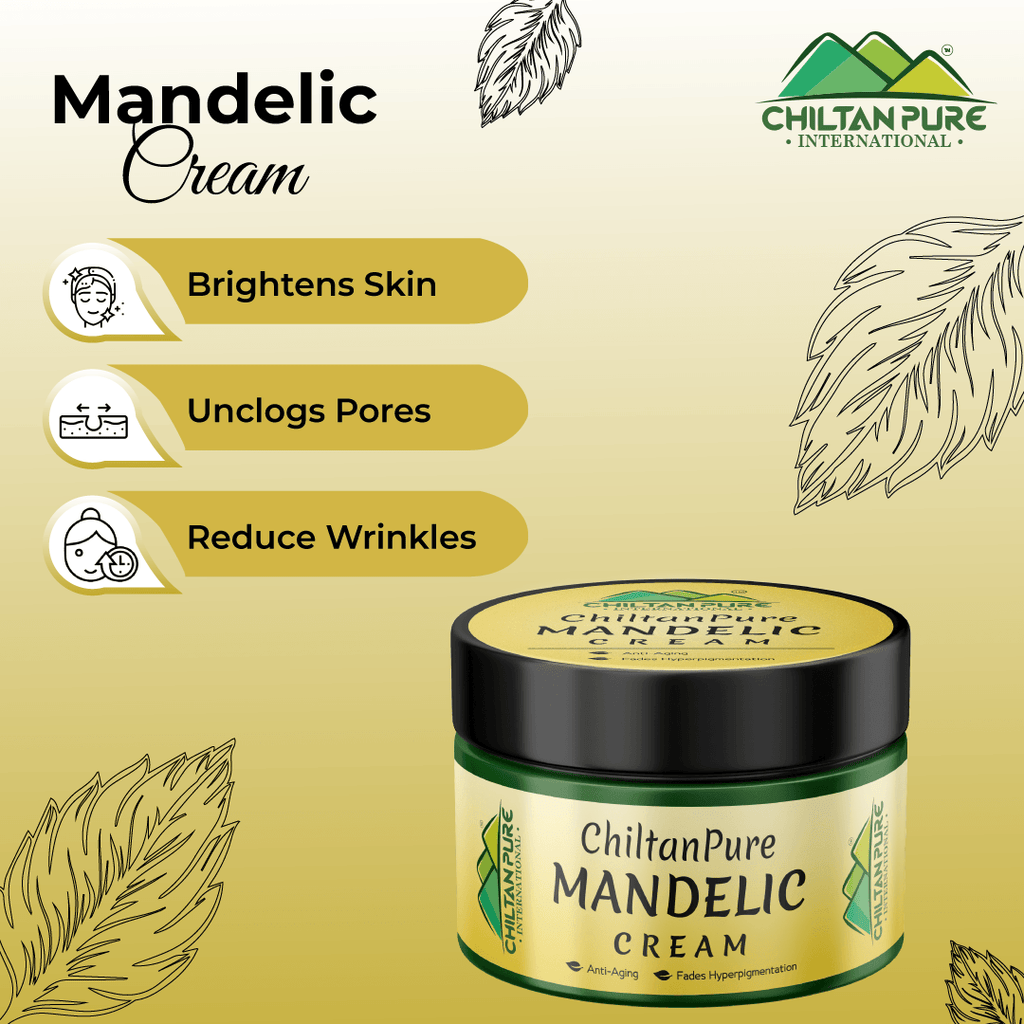 Mandelic Cream - Anti-Aging, Brightens Skin, Acts as Natural Exfoliant ...