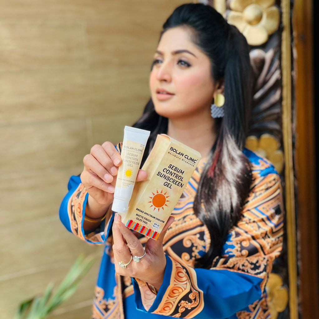 Sebum Control Sunscreen Gel SPF 50 - Controls Excessive Oil, Gives Sil ...