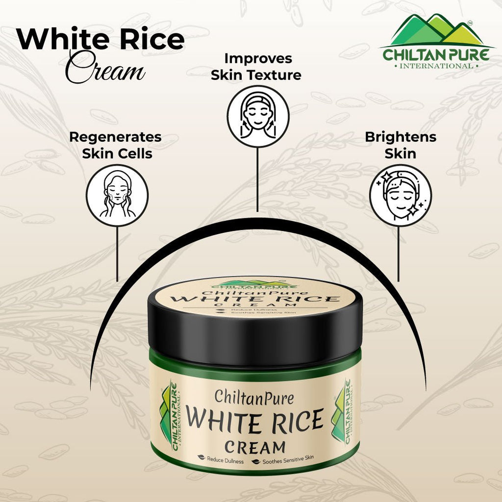 White Rice Cream – Improves Skin Texture, Gentle Exfoliant, Makes Skin ...