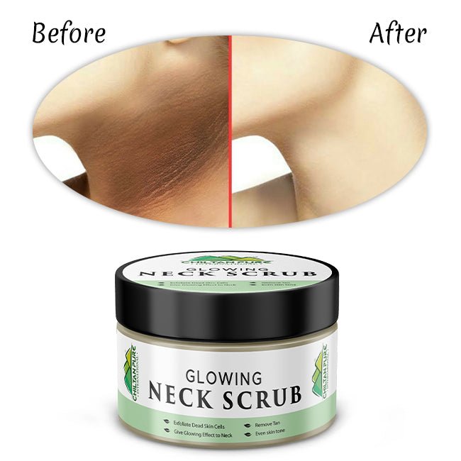 Glowing Neck Scrub – Remove Tan, Exfoliate Dead Skin Cells, Even Skin ...